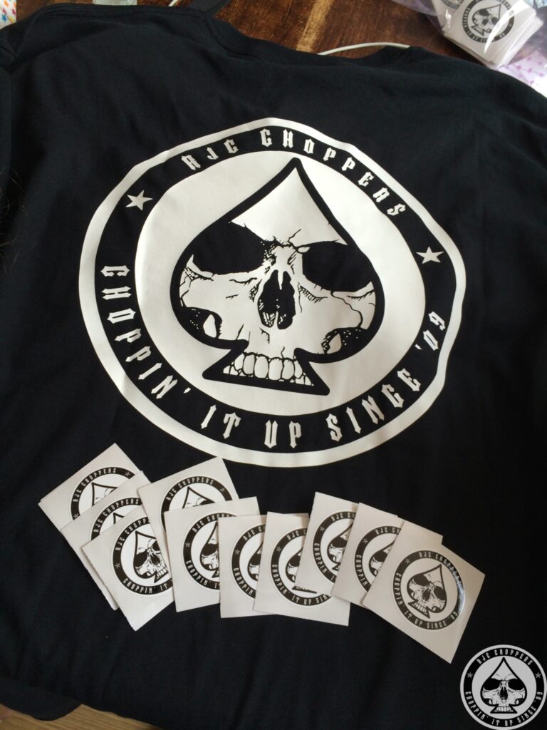 RJC Choppers Logo sticker ( 4 pack ) - RJC Choppers