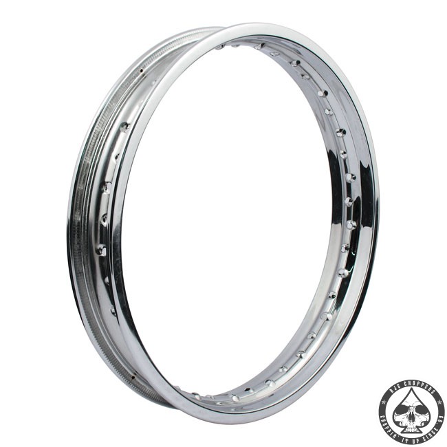 Custom Style 40 spoke Rim 2.15x18", Chrome - RJC Choppers