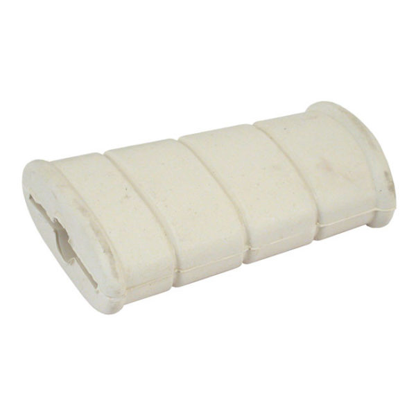 Replacement Rubber, Flat kicker, White - RJC Choppers