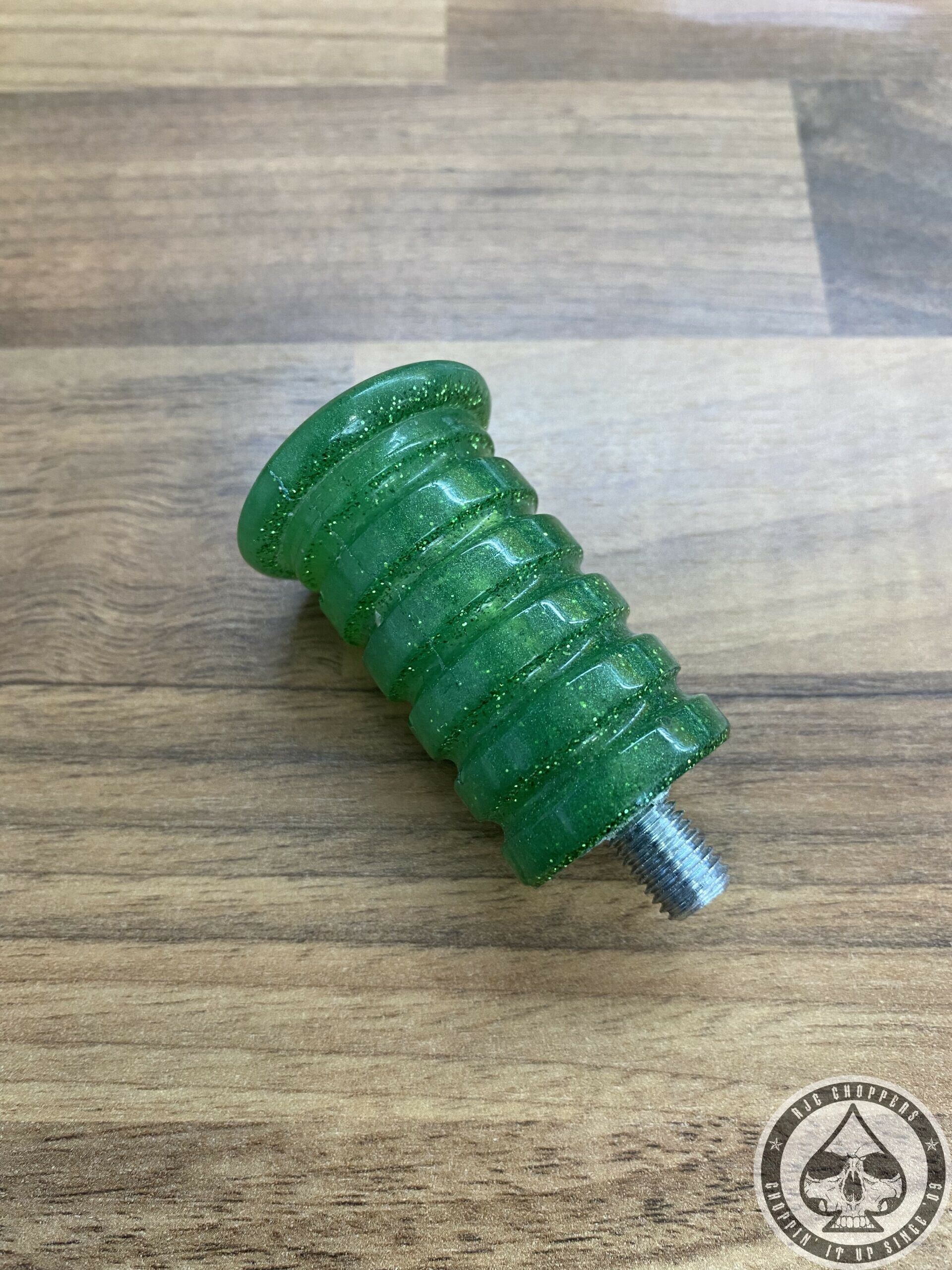 RJC-Choppers, Resin Shifter peg, Flaked Green - RJC Choppers